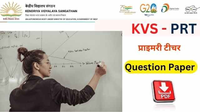 KVS PRT Primary Teacher Question Paper Answer key 2017